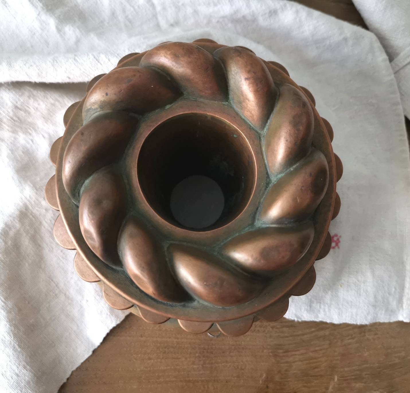 19th French Antique Copper Cake Mold, Heigh Mold Stamped PARIS ...