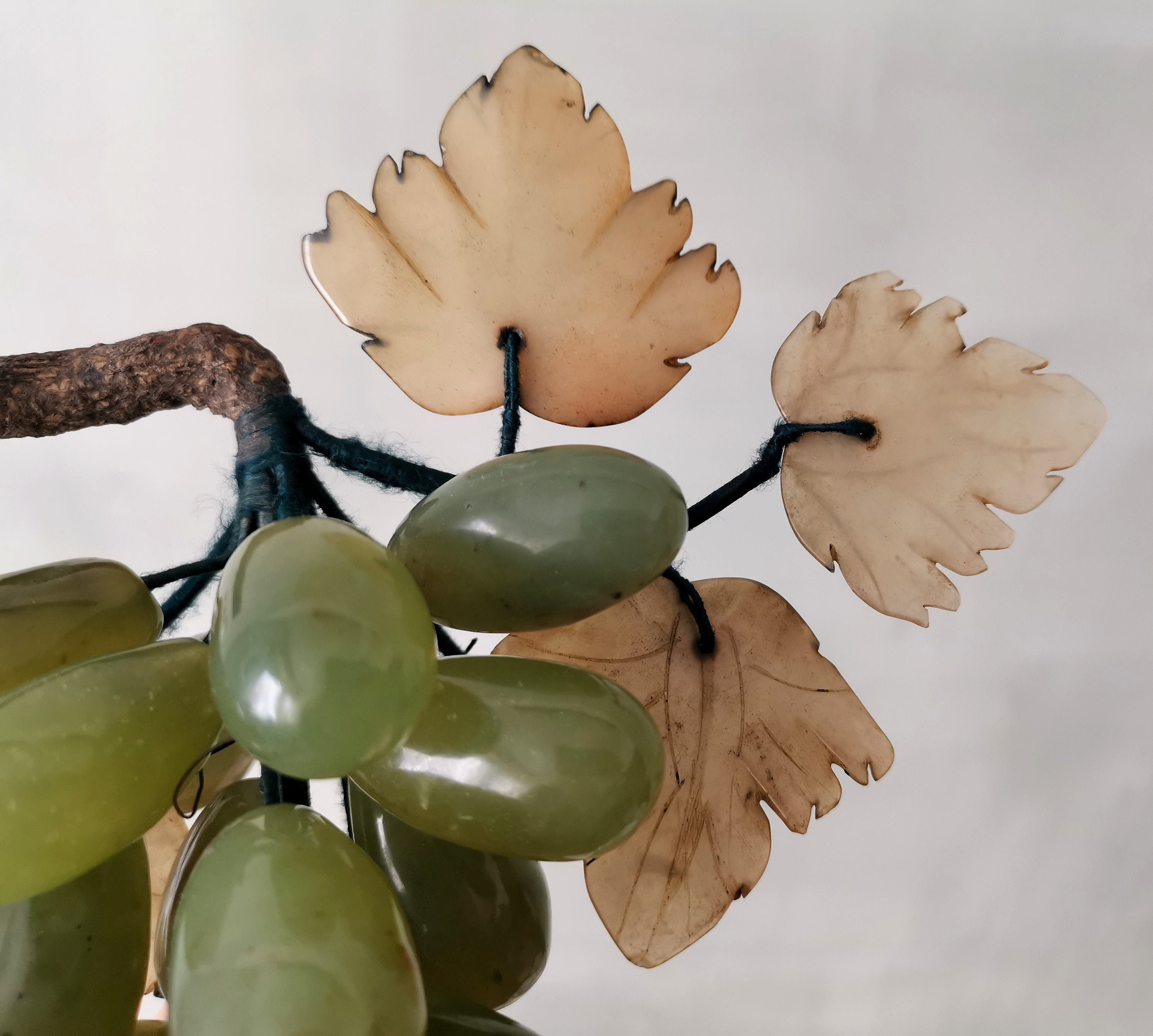 Vintage Stone Grapes, Green Quartz, Semiprecious Bunch of Grapes - Etsy