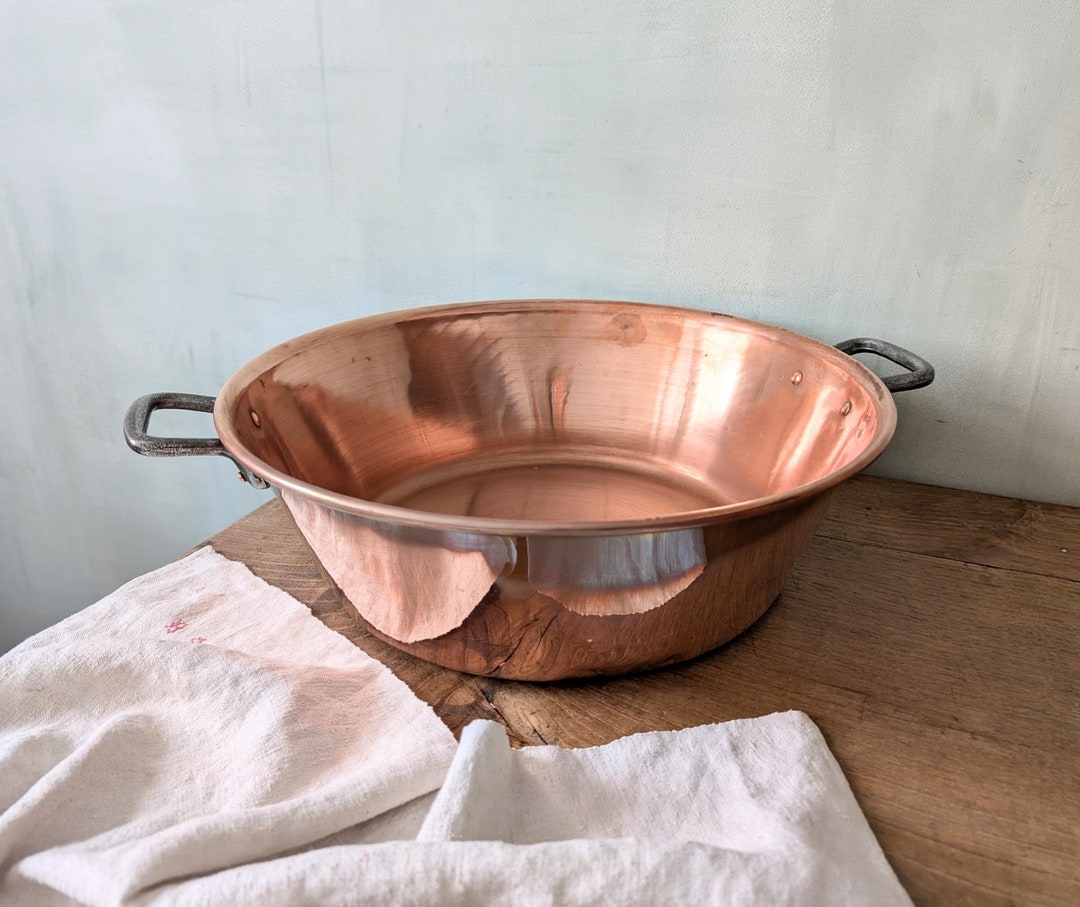 Copper Jam Jelly Pan Diam 15" 38 Cm, Stamped Made in France - Etsy