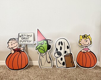 Welcome Great Pumpkin Yard Sign - Etsy