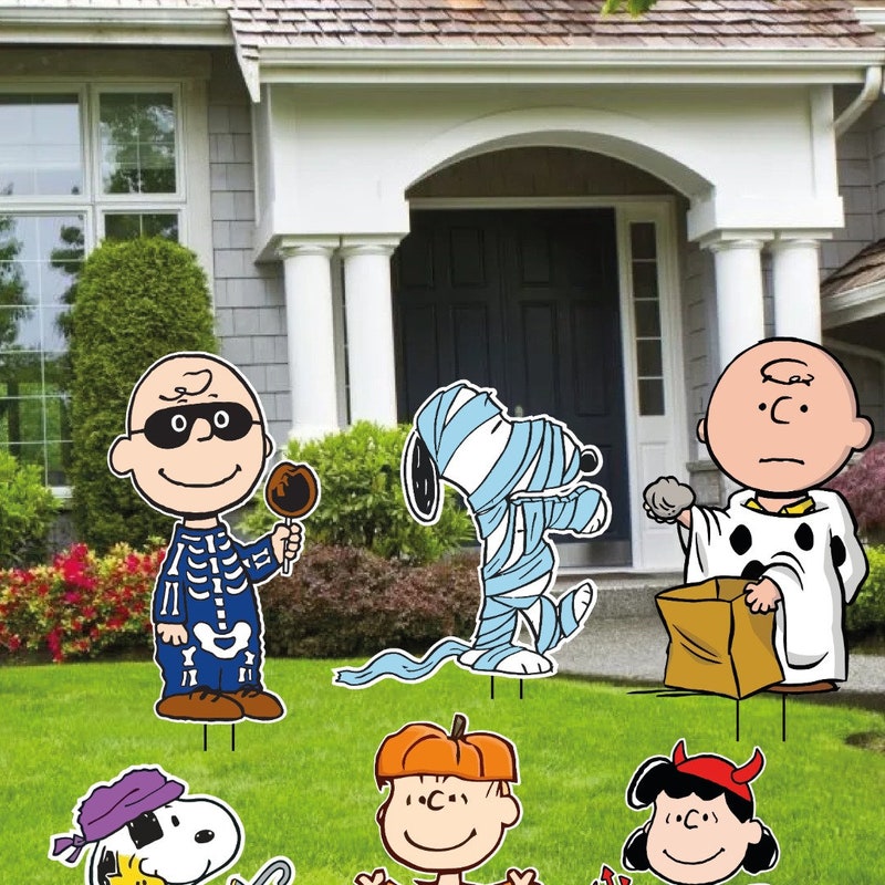 Peanuts Wooden Yard Art - Etsy