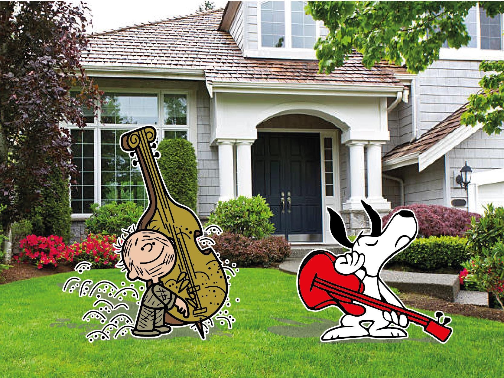Merry Christmas Yard Sign / Linus and Sally Brown / Peanuts Yard Sign ...