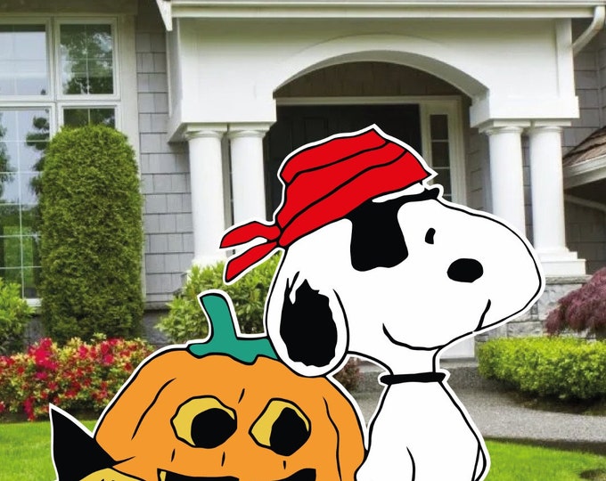 Welcome Great Pumpkin Yard Sign / Linus Brown / Sally Brown / Peanuts ...