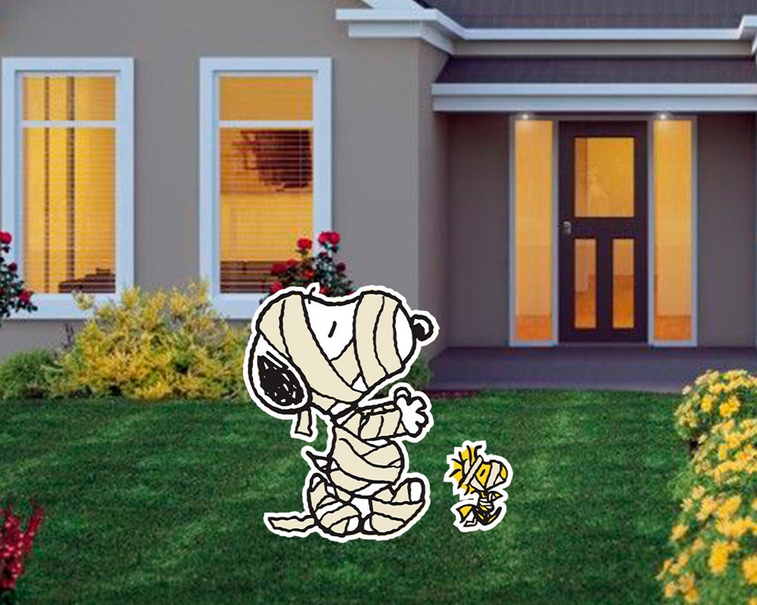 Peanuts Halloween Yard Art Set 6 / Welcome Great Pumpkin Yard Sign ...