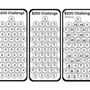 NINE Honeycomb Tracker Challenges **INSTANT DOWNLAD** - Etsy