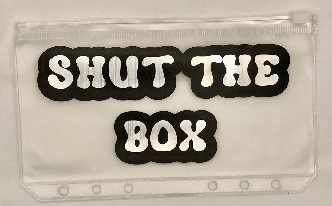 Shut the Box Savings Challenge Zipper Envelope - Etsy
