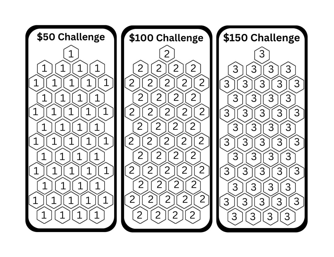 NINE Honeycomb Tracker Challenges **INSTANT DOWNLAD** - Etsy