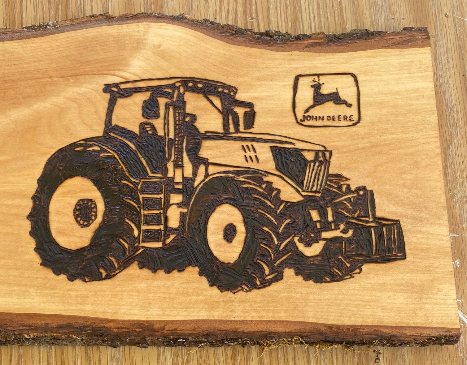 John Deere Tractor Wood Burning - Etsy