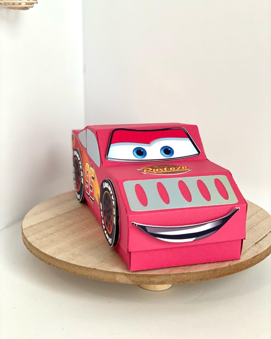 Lightning Mcqueen Box,mcqueen Favor Box, Cars Decoration, Cars Birthday ...