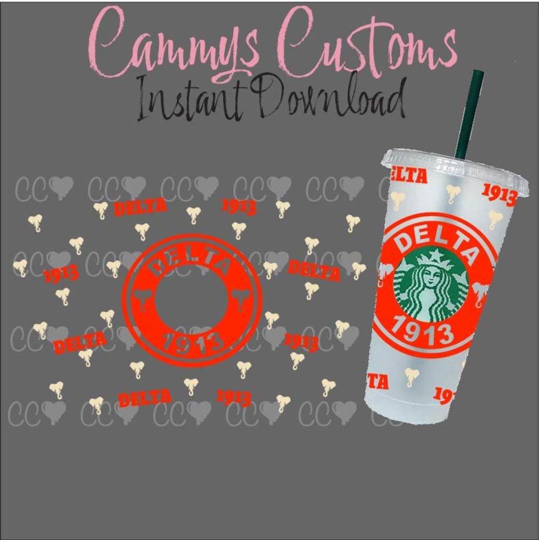 Cold Cup Delta 1913 SVG | Delta SVG | Instant Download | Crimson and ...