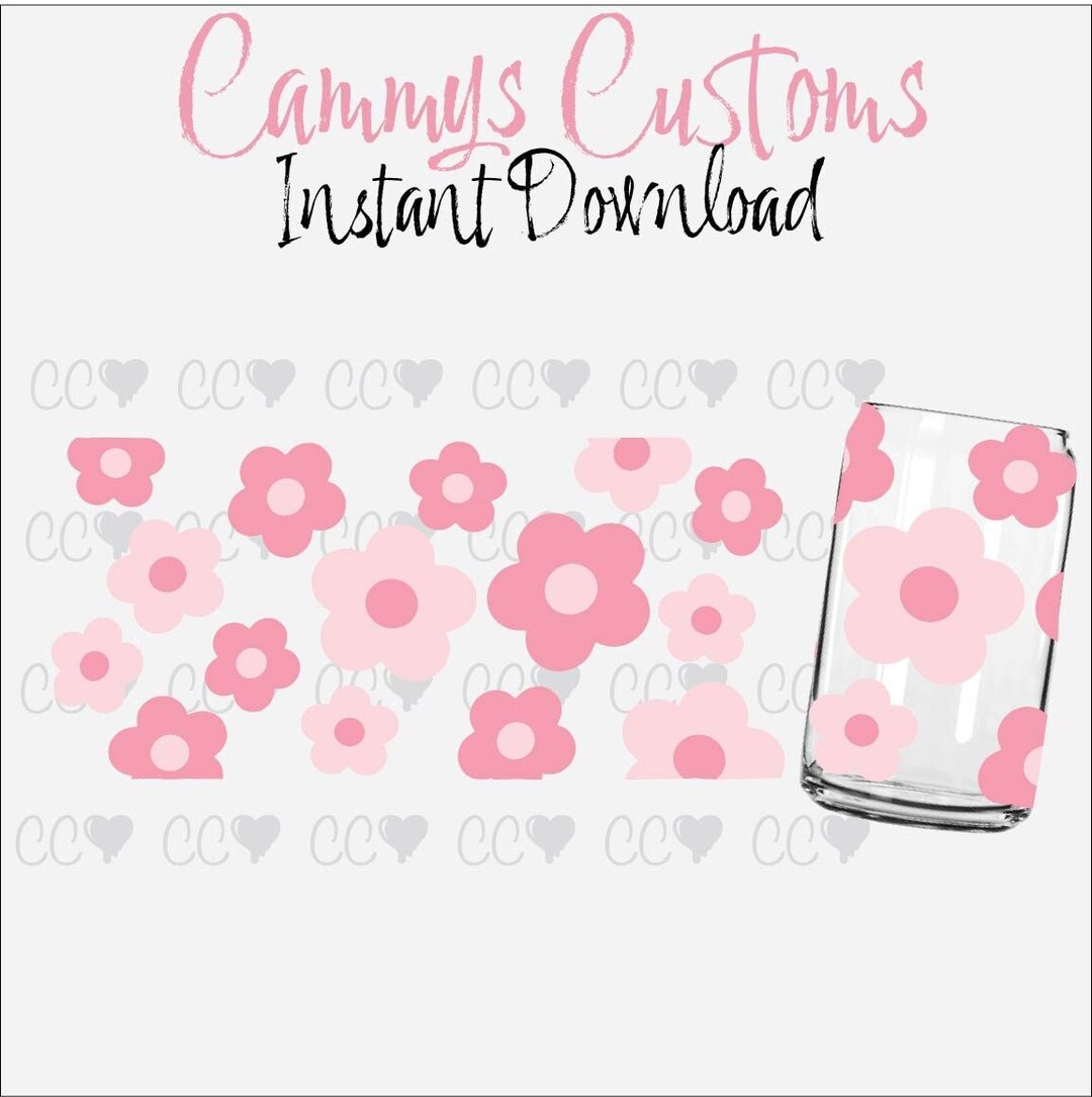 Pink Flower SVG | Instant Download | Floral SVG | Libbey SVG | Libbey ...