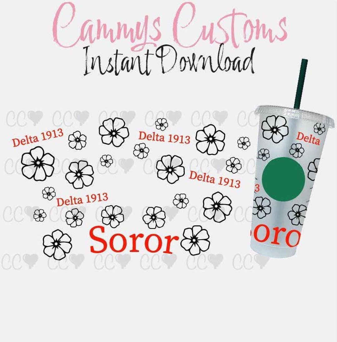 Cold Cup Delta SVG | 1913 SVG | Instant Download | Crimson and Cream ...
