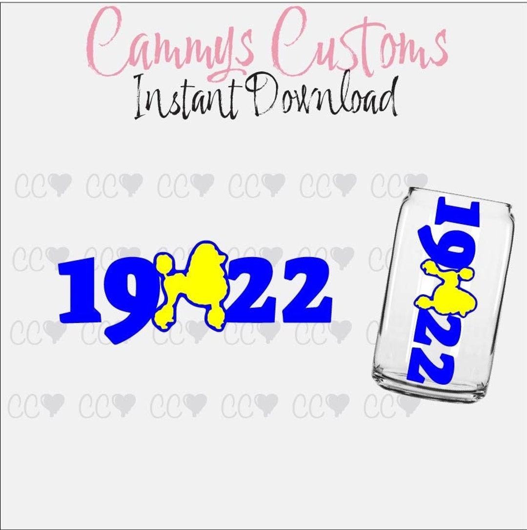 1922 SVG Sigma Gamma Rho SVG Instant Download Royal Blue and Gold Svg ...