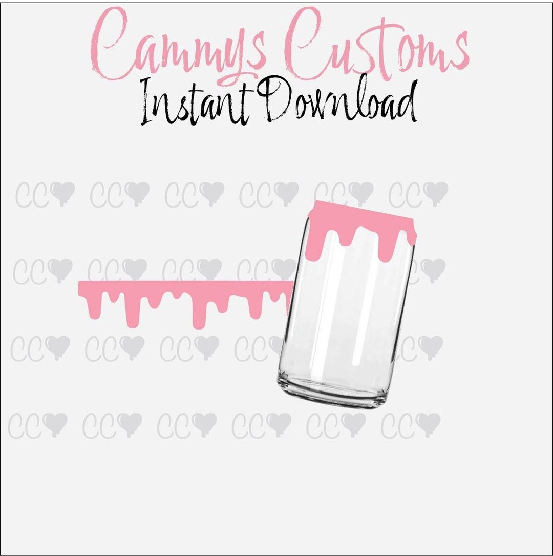 Libbey Drip SVG | Instant Download | Libbey Glass Drip Wrap | Frosting ...