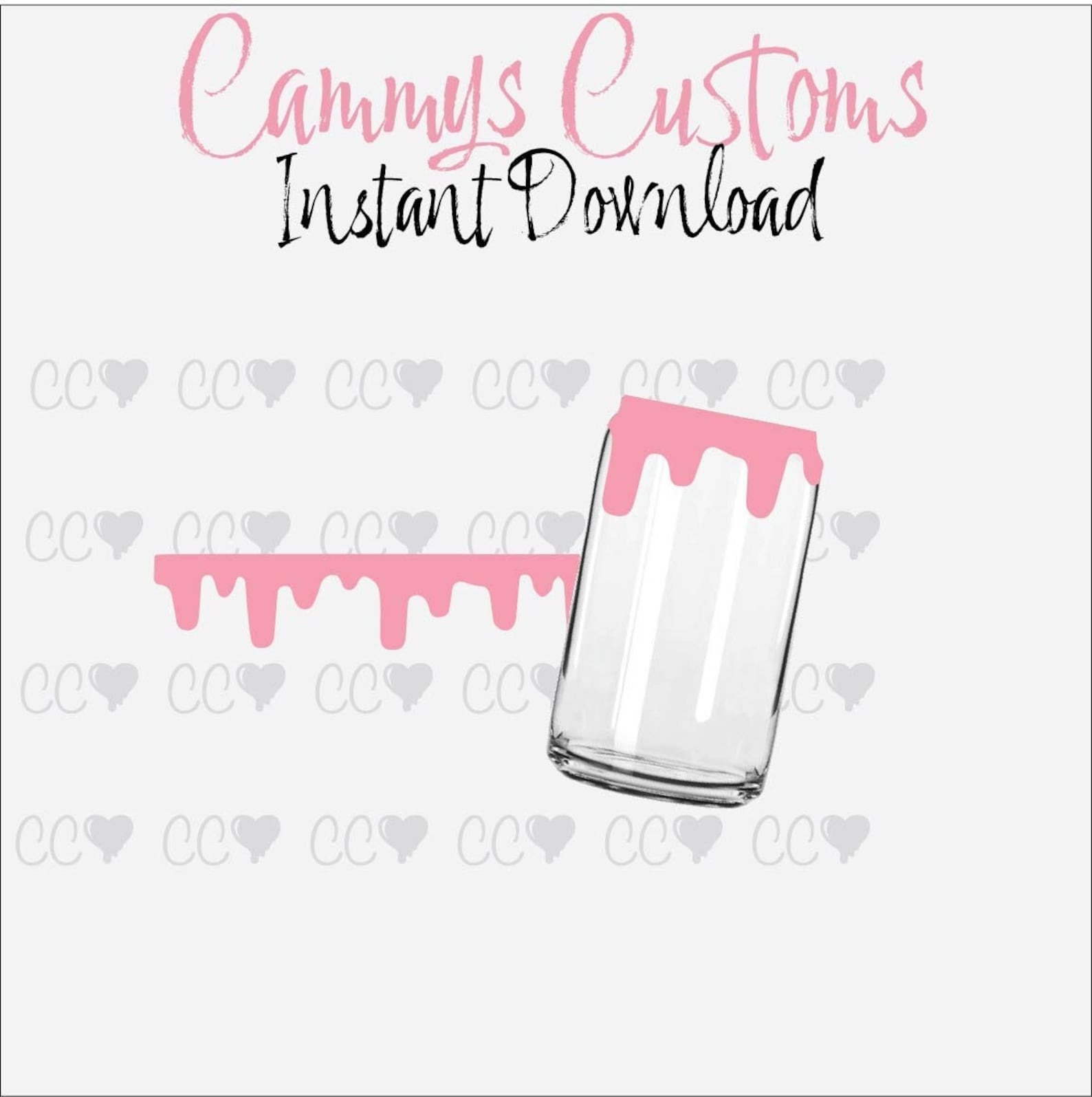 Libbey Drip SVG | Instant Download | Libbey Glass Drip Wrap | Frosting ...