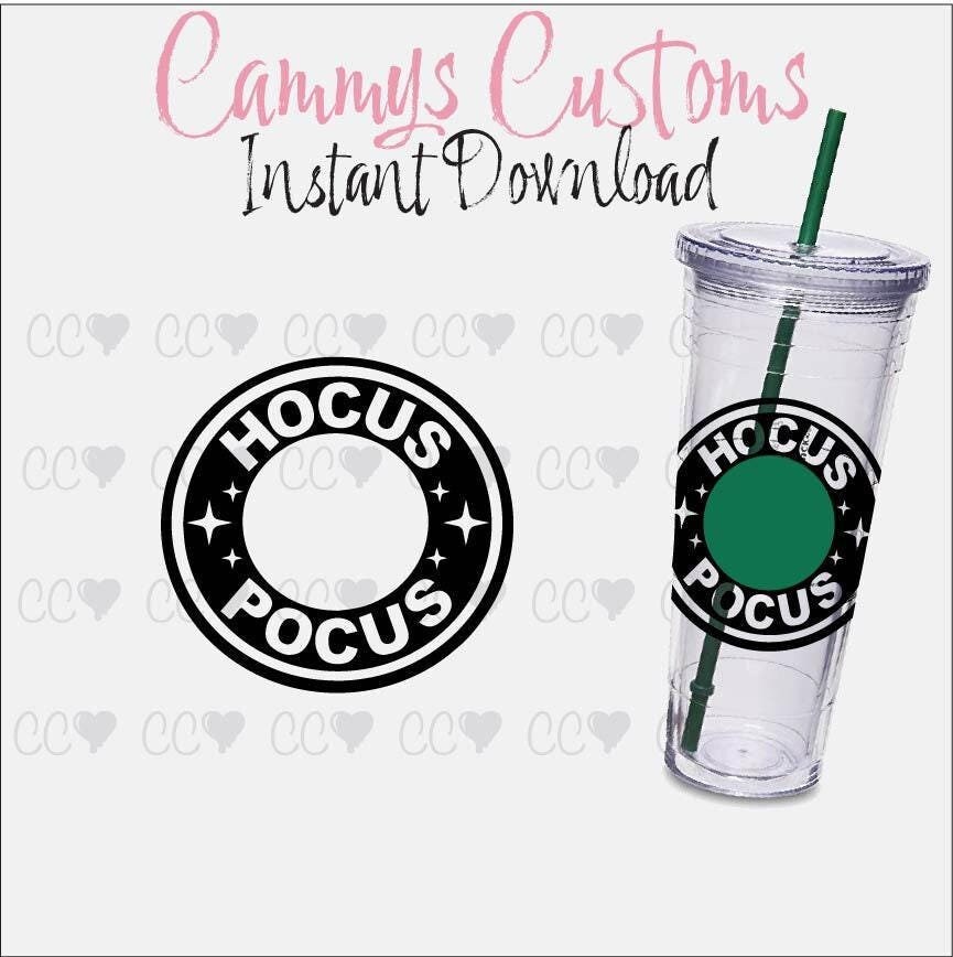 Acrylic Cold Cup Hocus Pocus SVG Ring | Instant Download | Halloween ...