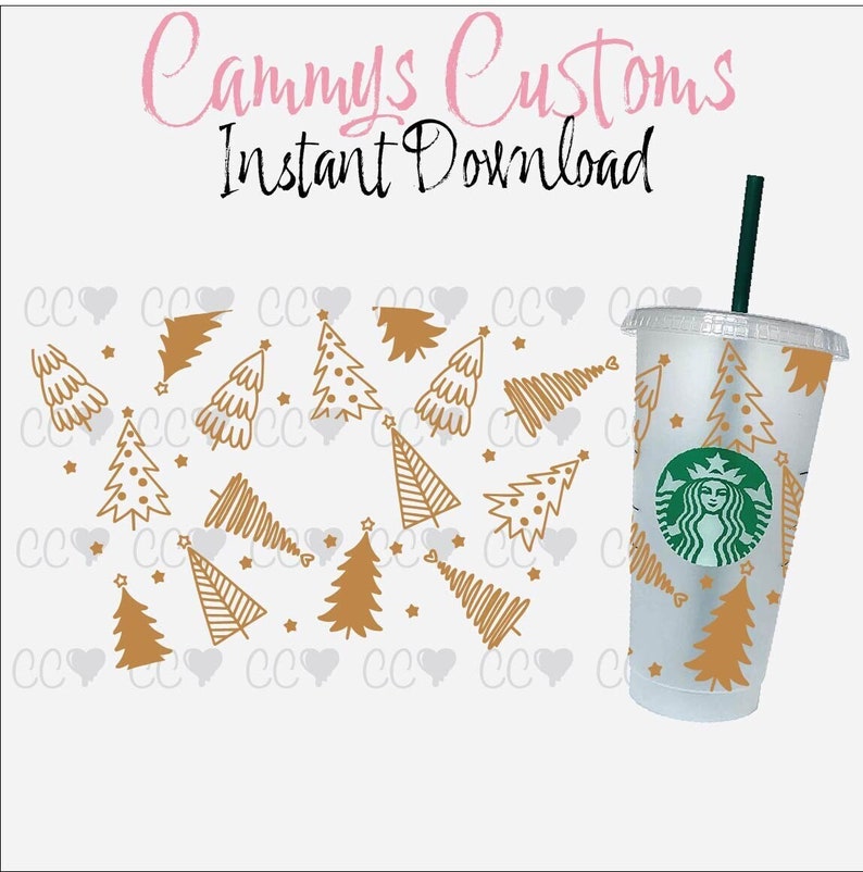 Starbucks Christmas SVG Instant Download Christmas Tree SVG Starbucks ...