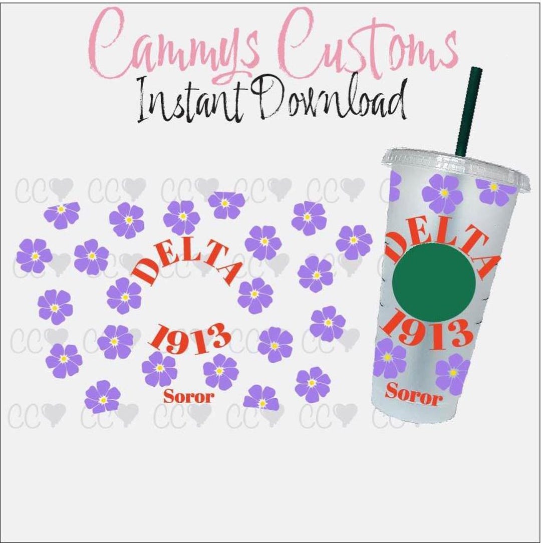 Cold Cup Delta 1913 SVG | Delta SVG | Instant Download | Crimson and ...