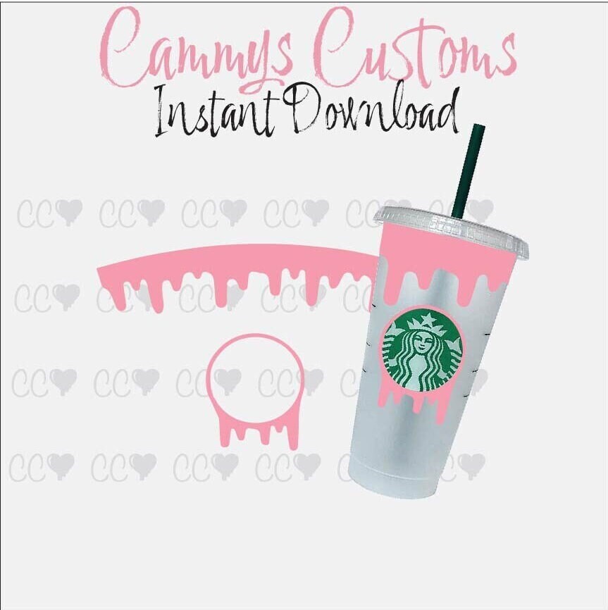 Starbucks Drip SVG Bundle Instant Download Drip Wrap Starbucks Cold Cup ...