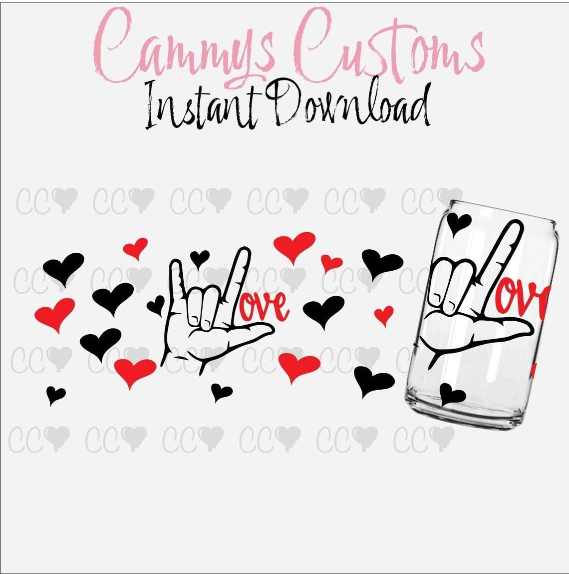 ASL Love SVG Sign Language SVG Instant Download Asl Libbey Sign ...