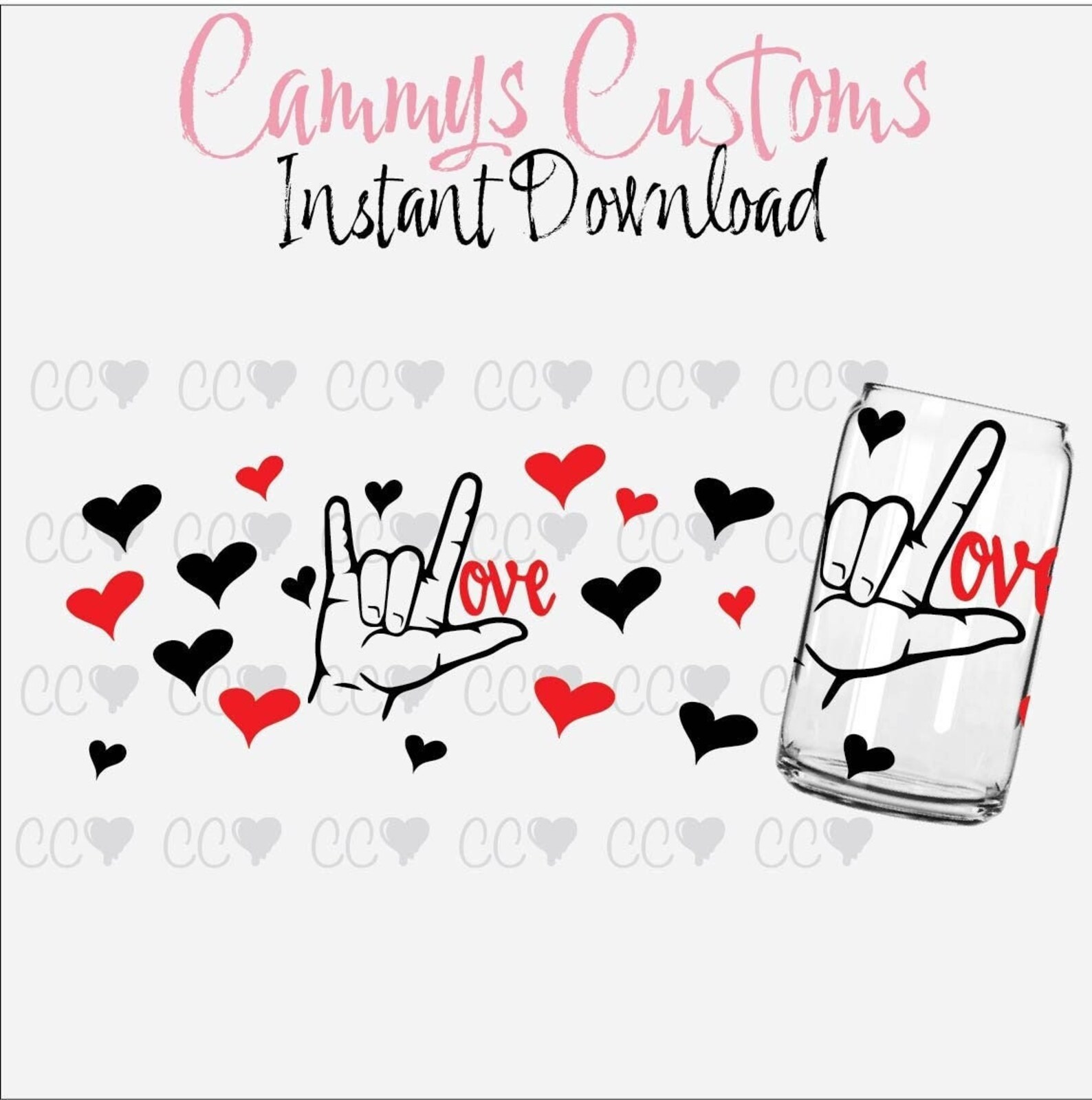 ASL Love SVG Sign Language SVG Instant Download Asl Libbey Sign ...