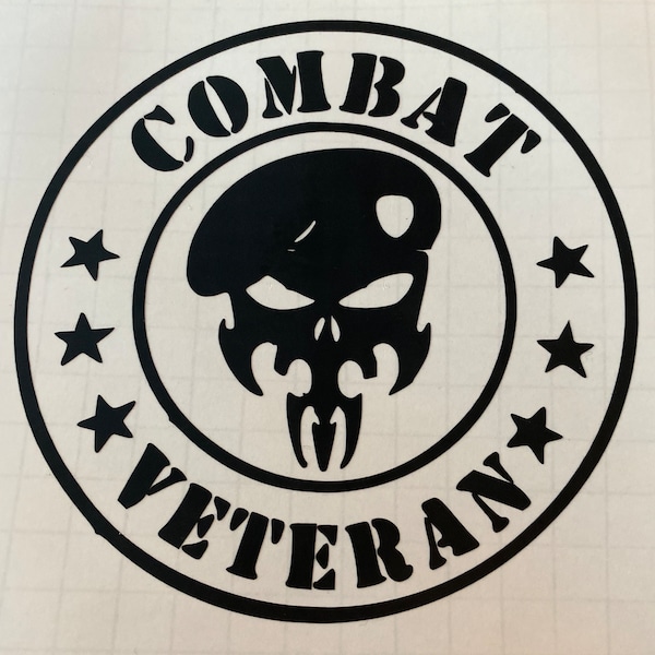 Combat Veteran Stickers - Etsy