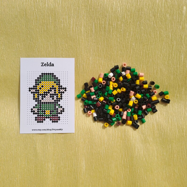 Zelda Perler Bead DIY Kit - Etsy