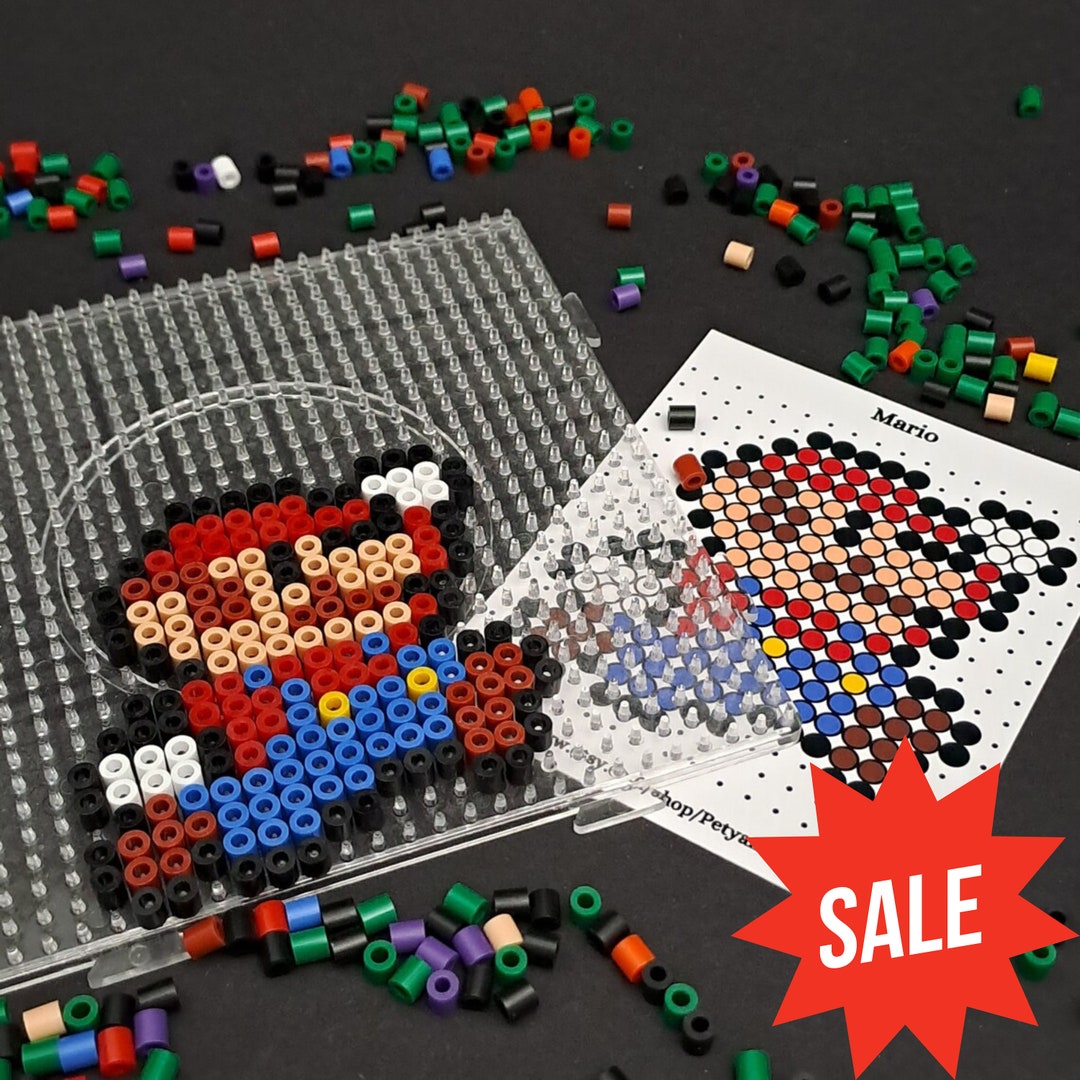 Mario Perler Beads DIY Kit. Pixel Art Hama Beads Fuse Beads Iron Beads ...