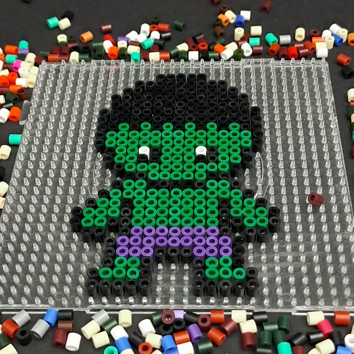 Hulk Perler Beads Pattern. Template Pixel Art Hama Beads Fuse Beads ...