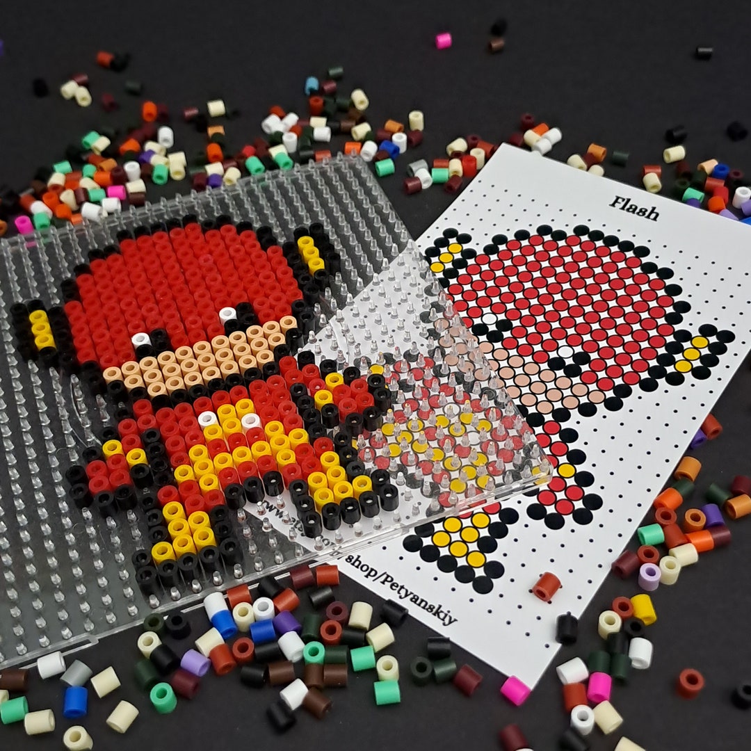 Flash Perler Beads Kit DIY. Pixel Art Hama Beads Fuse Beads Iron Beads ...