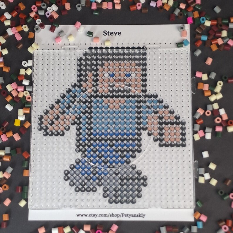 Minecraft Perler Beads Pattern. Steve From Minecraft Pixel Art Hama ...
