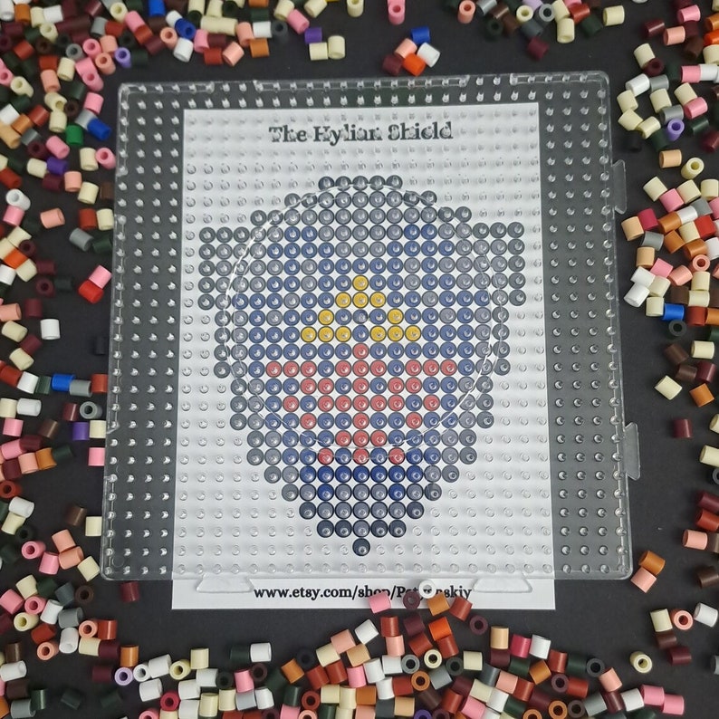The Hylian Shield Perler Beads Pattern. Legend of Zelda. Pixel Art Hama ...
