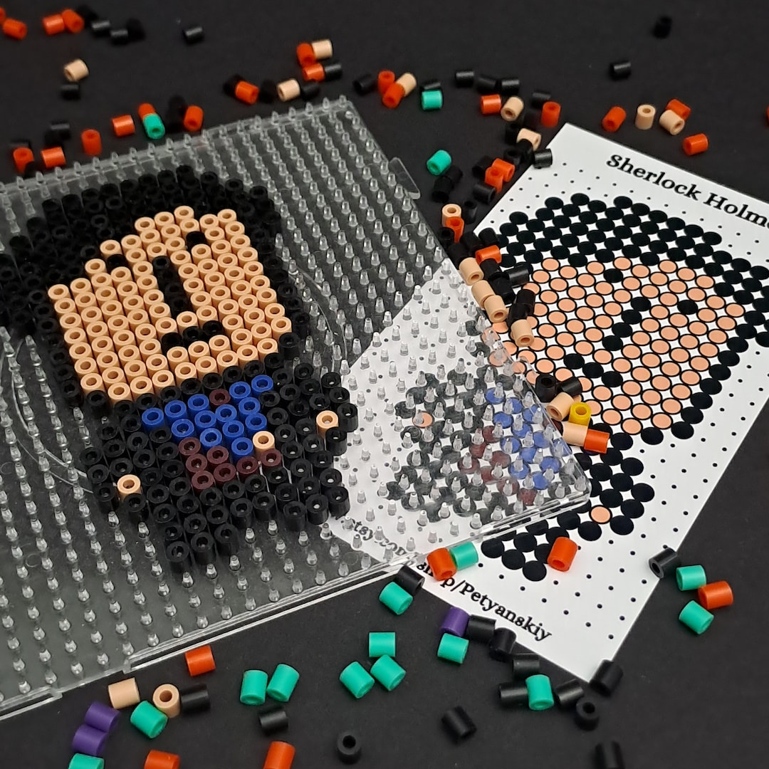 Sherlock Holmes Perler Bead Kits DIY. Sherlock Holmes and John Watson ...