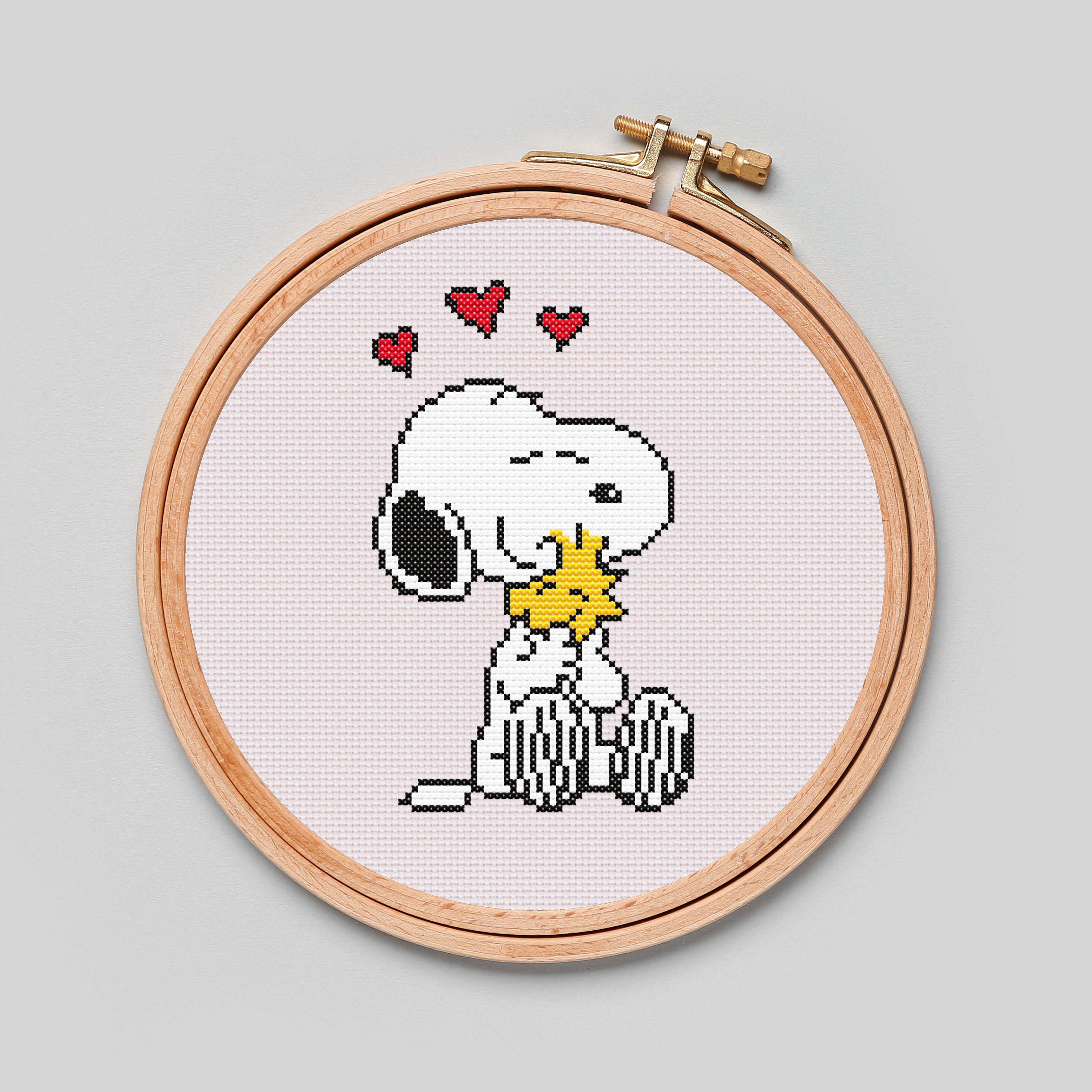 Woodstock and Snoopy Cross Stitch Pattern for Beginners. Easy Cross ...