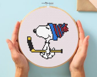 Woodstock and Snoopy Cross Stitch Pattern for Beginners. Easy Cross ...