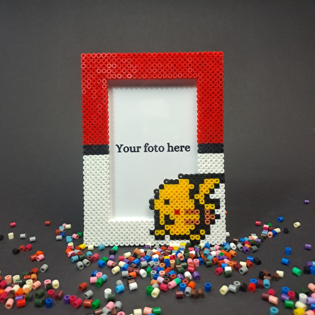 Pikachu Frame. Pikachu Perler Beads. Perler Beads Frame - Etsy