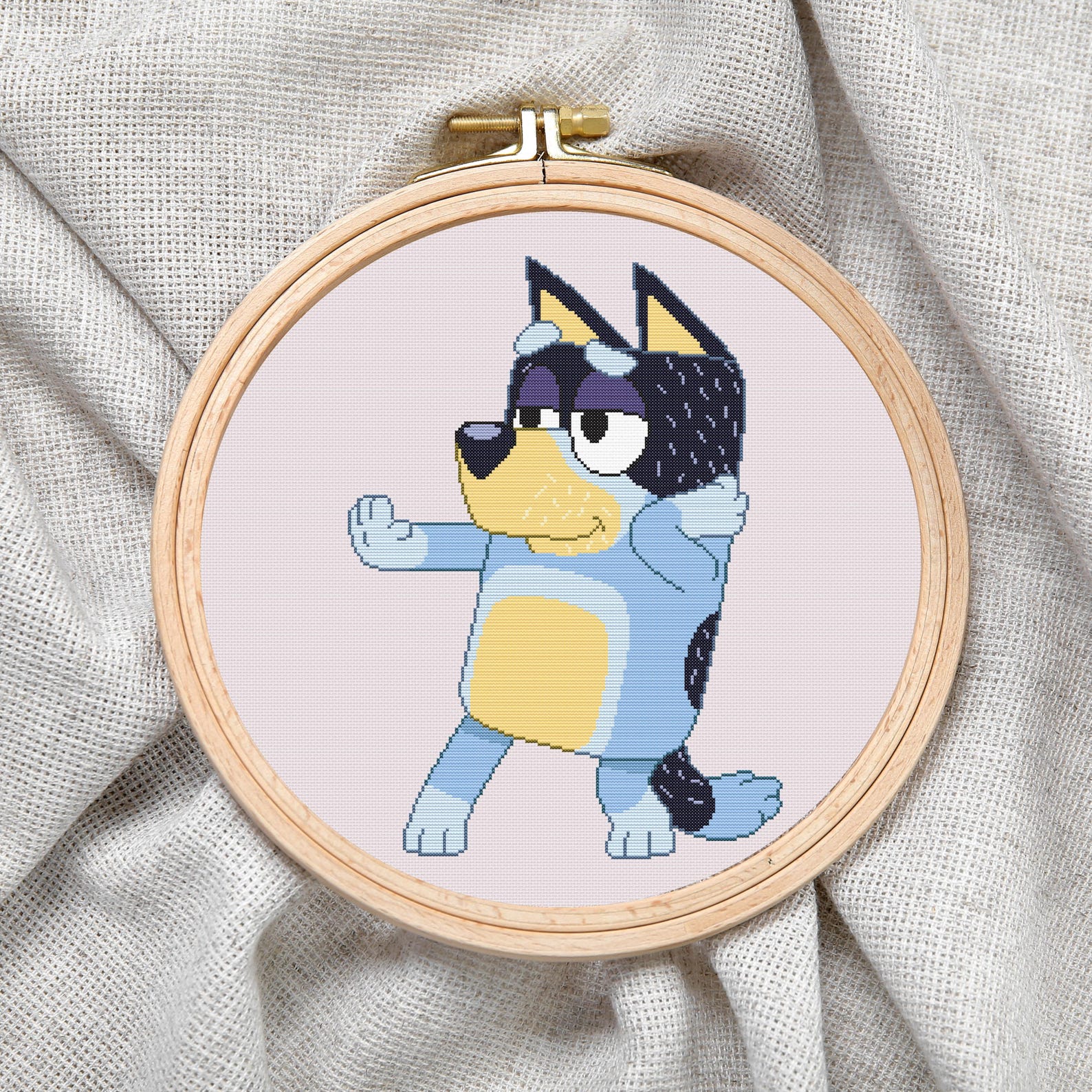 Bandit Bluey's Dad Cross Stitch Pattern for Beginners. Easy Cross ...