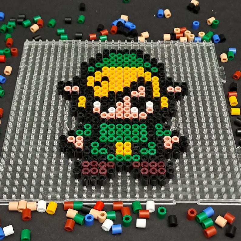 Link Perler Beads Kit DIY. Pixel Art Hama Beads Fuse Beads Iron Beads ...