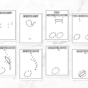 Music Symbols Connect the Dots Worksheets Activity | Identify Music ...