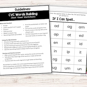 CVC Words Find and Trace Activity: Elementary Language Arts | Printable ...