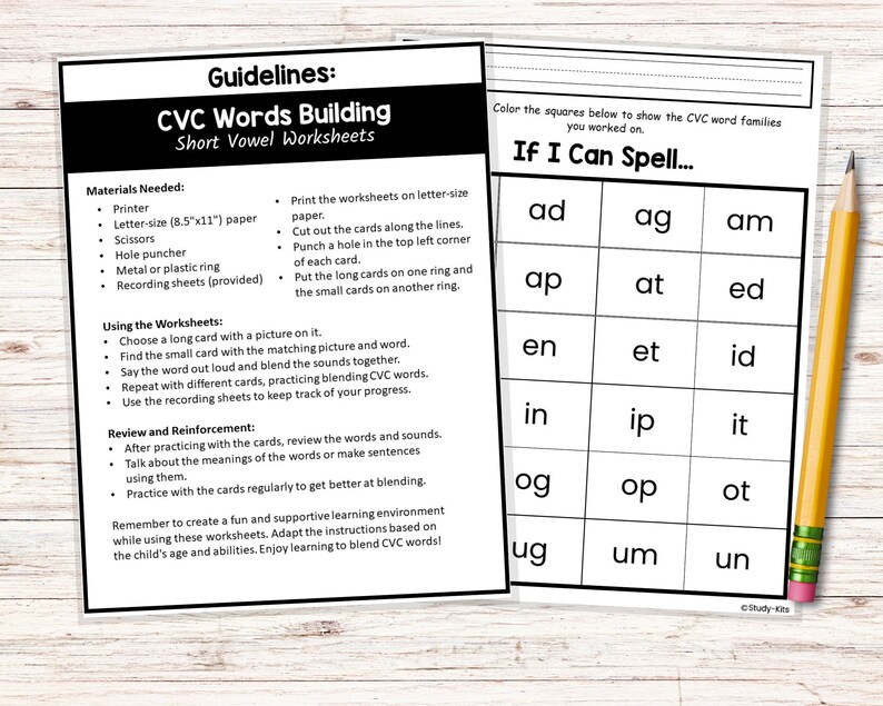 CVC Words Find and Trace Activity: Elementary Language Arts | Printable ...