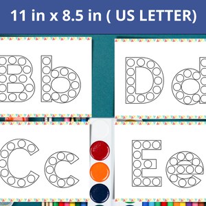 Alphabet Do A Dot Mats Printable Toddler Activities ABC Do A Dot ...