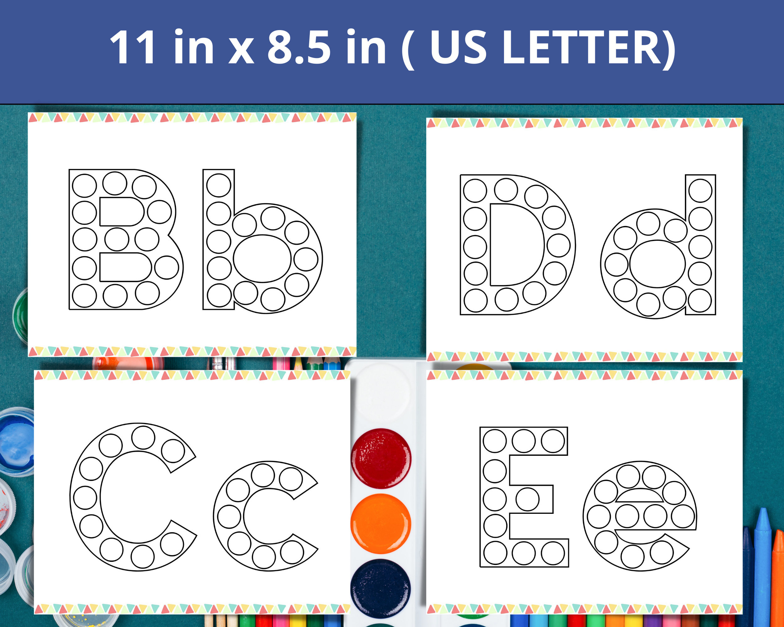 Alphabet Do A Dot Mats Printable Toddler Activities ABC Do A Dot ...
