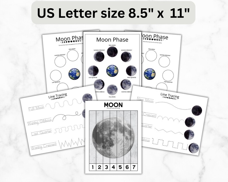 Moon Phase No Prep Study Unit Moon Phase Science Activity - Etsy