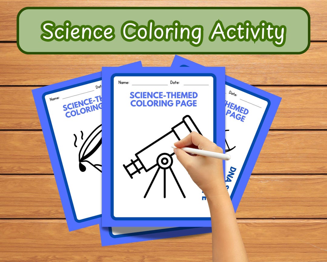 Science Coloring Activity for Kids | 10 Fun Educational Printable Pages ...