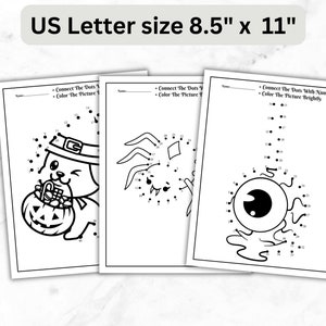 30 Halloween Connect the Dot | Number Dot | Halloween Activity for Kid ...