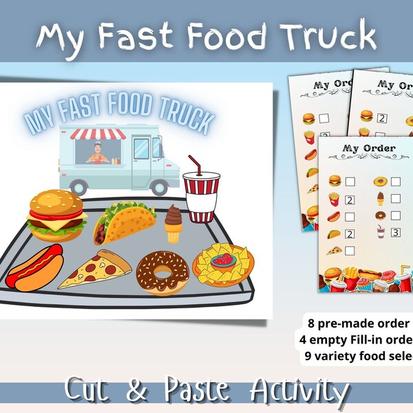 Preschool Cut and Paste Birthday Cake - Etsy