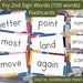 100 Fry's Sight Word Flashcards Digital Download | Kindergarten Sight ...