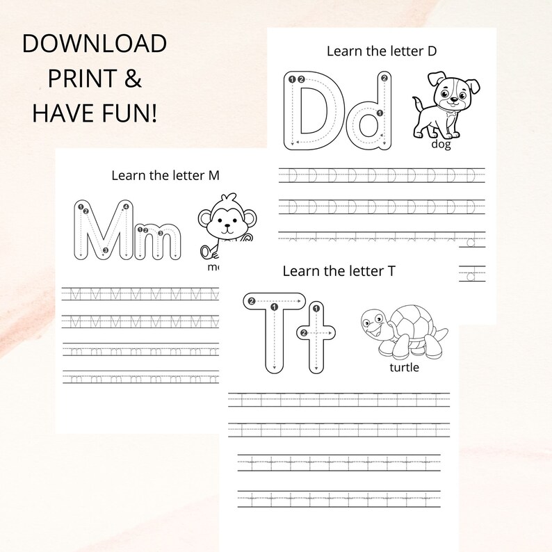 Preschool Alphabet Worksheets, Preschool Worksheets, Letter Sounds ...