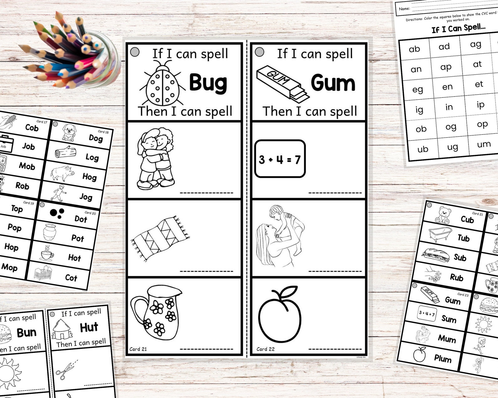 CVC Words Find and Trace Activity: Elementary Language Arts | Printable ...